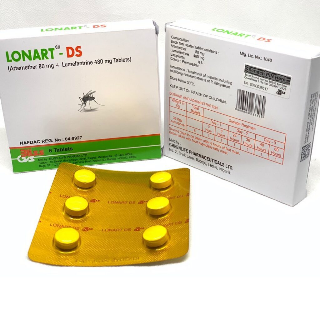 Art/Lum (Coartem) 80/480mg Tabs 6’s – Country Medical Pharmacy