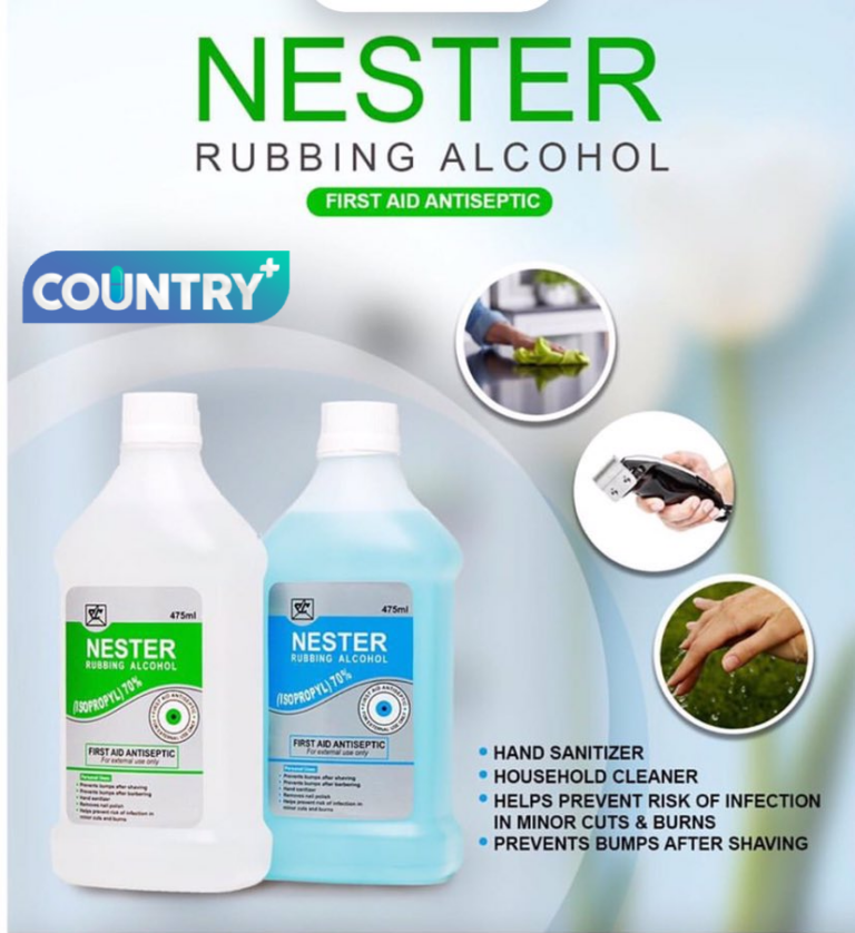 NESTER RUBBING ALCOHOL 70% 475ML(PLAIN) – Country Medical Pharmacy