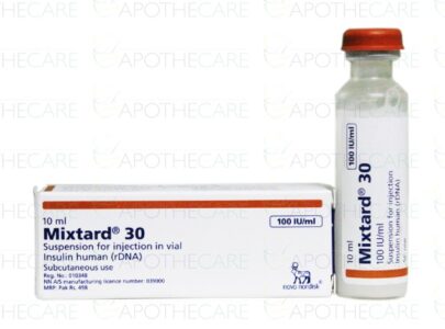 MIXTARD 100IU/ML X 10ML x 1 VIAL – Country Medical Pharmacy