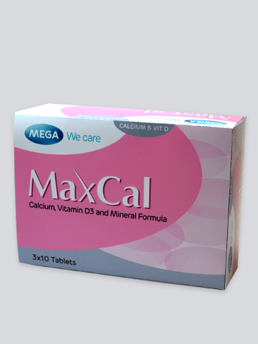 MAXCAL 600MG/200IU TABS 30’S – Country Medical Pharmacy