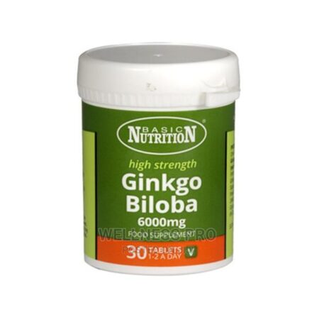 BASIC NUTRITION GINKGO BILOBA 6000MG 30’S – Country Medical Pharmacy