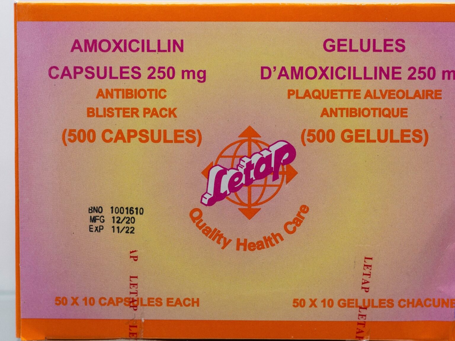 AMOXICILLIN CAPSULE 250 LETAP – Country Medical Pharmacy