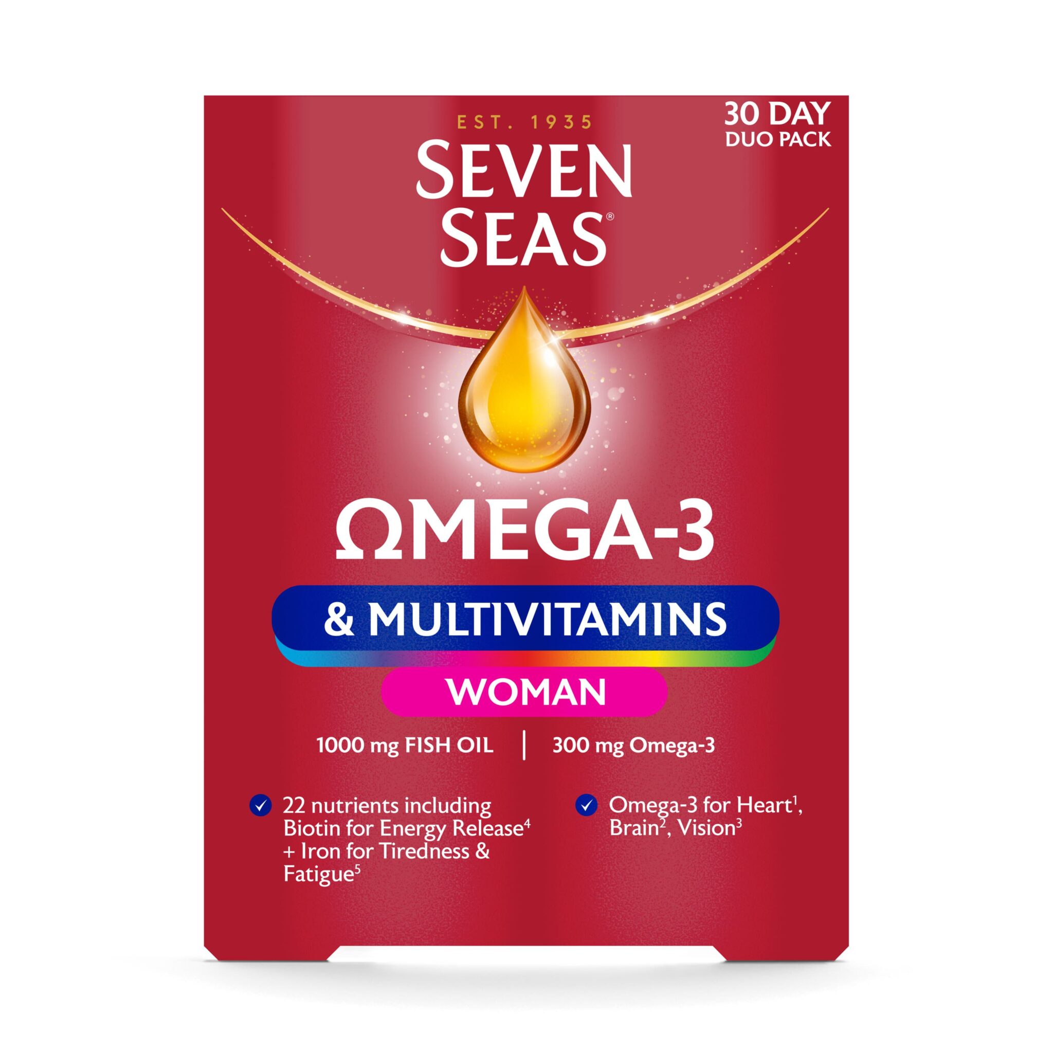 SEVEN SEAS OMEGA 3 + MULTIVITAMINS WOMAN 60’S – Country Medical Pharmacy