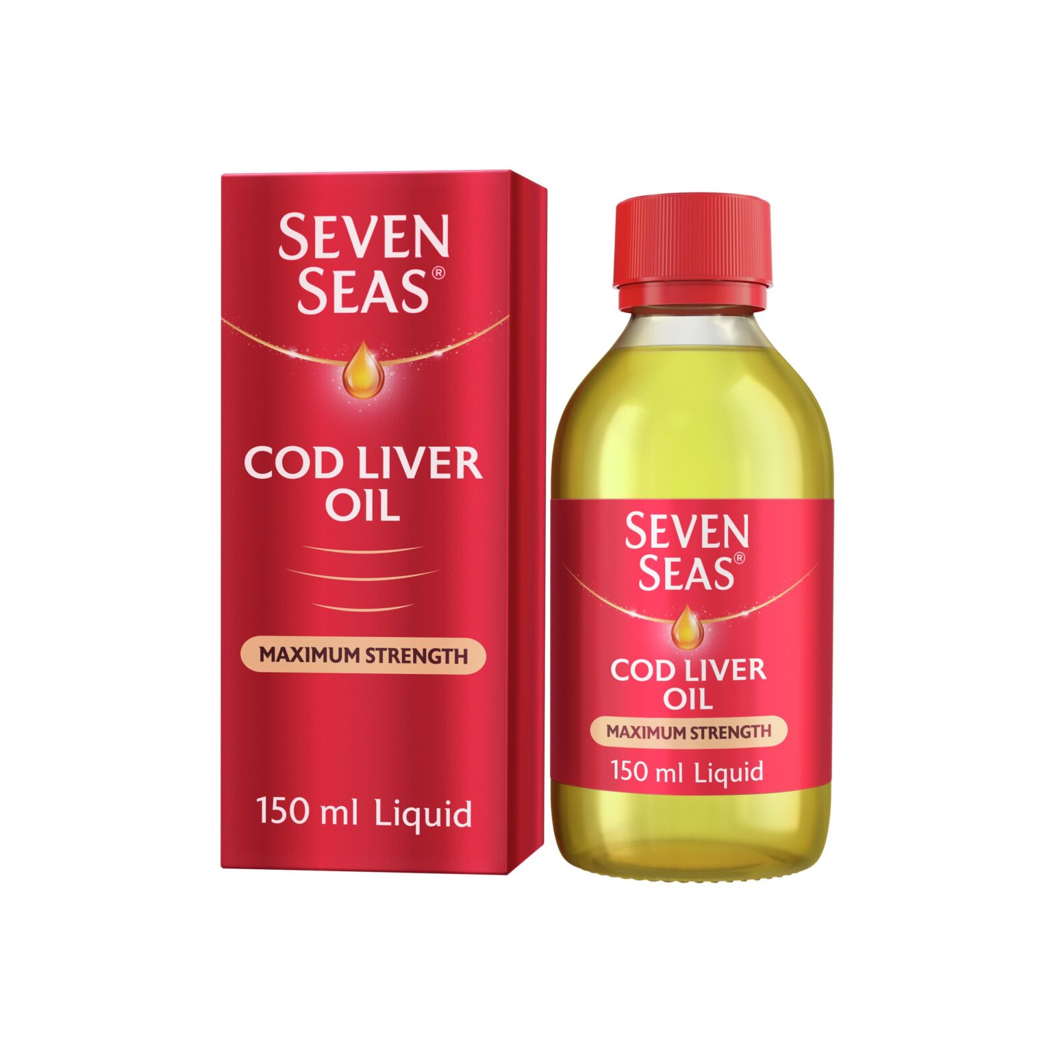 SEVEN SEAS MAX STRENGTH COD LIVER OIL LIQUID 150ML – Country Medical ...