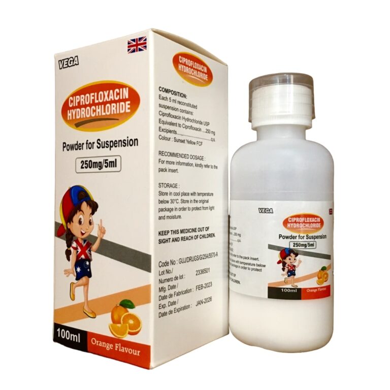 CIPROFLOXACIN 250MG/5ML POWDER FOR SUSPENSION 100ML VEGA – Country ...