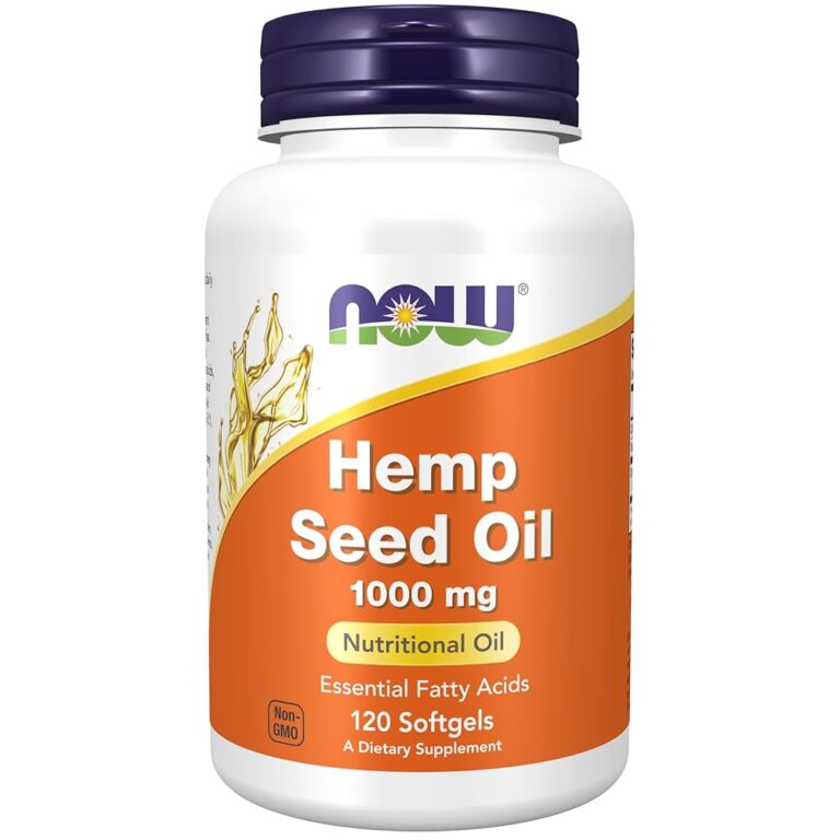 NOW HEMP SEED OIL 1000MG 120’S : SOFTGEL – Country Medical Pharmacy